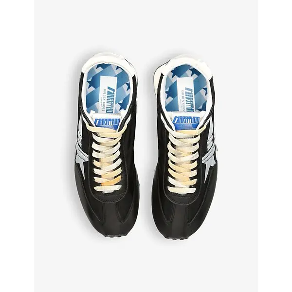 GOLDEN GOOSE Marathon Runner Low-top Trainers - Blk/white