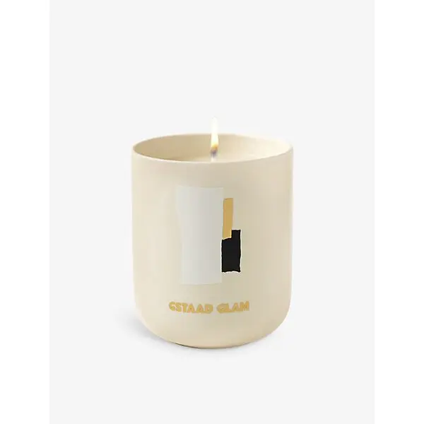Assouline Travel From Home Gstaad Glam Wax Travel Candle 319g - Creme