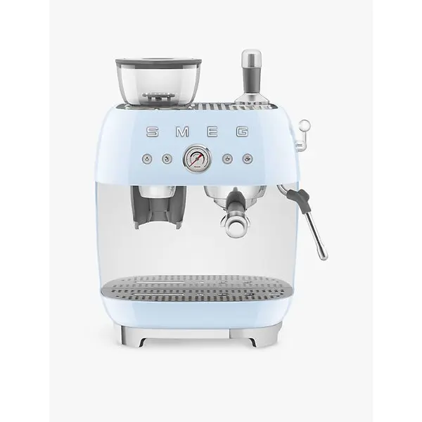 SMEG Egf03whuk Espresso Coffee Machine And Grinder - Pastel Blue