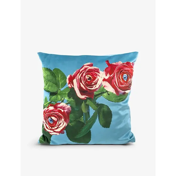 SELETTI Wears Toiletpaper Roses Cushion Cover 50cm X 50cm - One-color