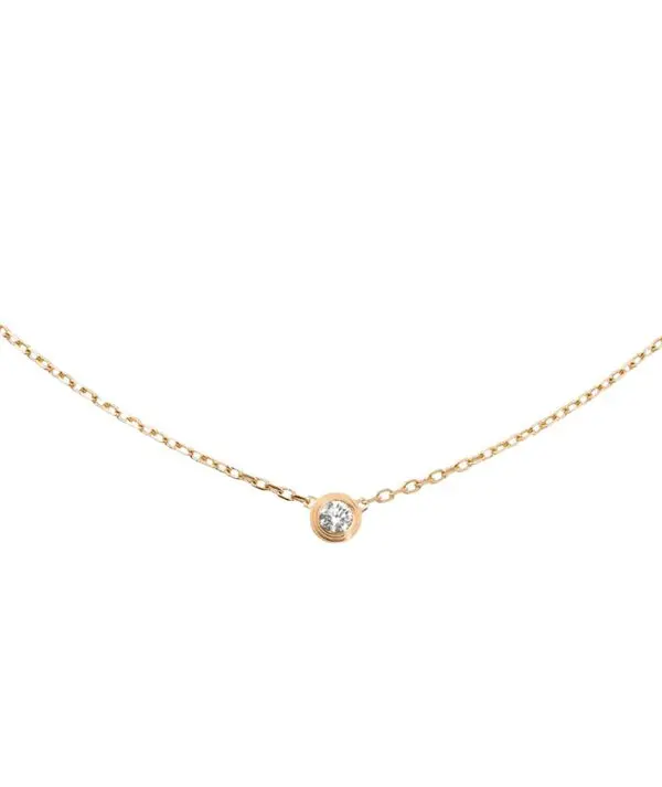 CARTIER D'amour Small Necklace In 18ct Yellow Gold With Diamond - One-color