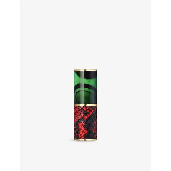 Dries Van Noten Lipstick Case - Malachite And Pu Red
