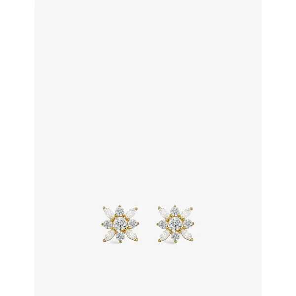 CARAT* LONDON Snowflower Stud Earrings - Gold