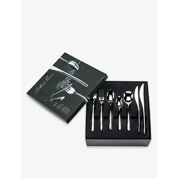 ARTHUR PRICE Signature Echo Stainless-steel 84-piece Cutlery Set - Stainless Steel