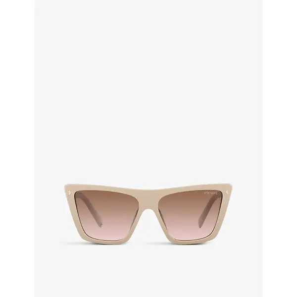 Prada Pr 21zs Butterfly Sunglasses - Tan