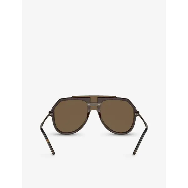 Dolce & Gabbana Dg6195 Pilot-frame Sunglasses