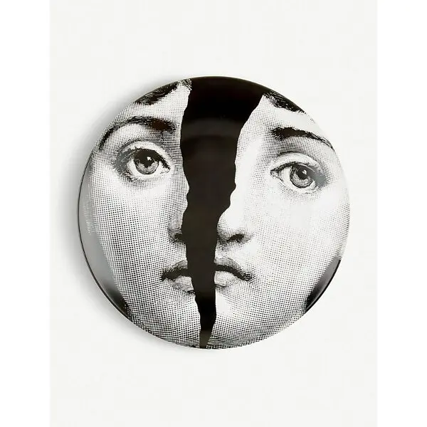 FORNASETTI T&v No10 Porcelain Wall Plate 26cm - One-color