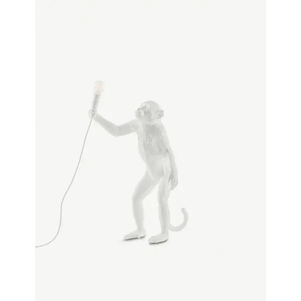 SELETTI Standing Monkey Resin Outdoor Lamp - One-color
