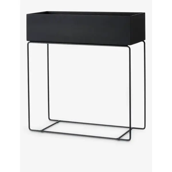 FERM LIVING Powdered-coated High Frame Steel Plant Box 60cm - Black