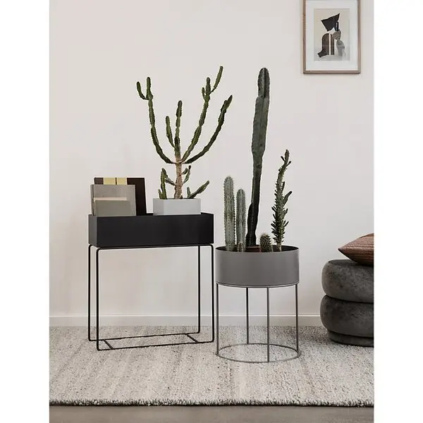FERM LIVING Powdered-coated High Frame Steel Plant Box 60cm