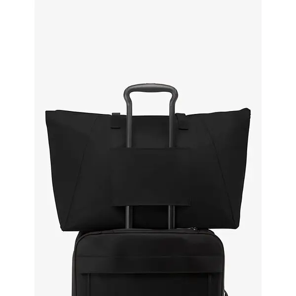 Tumi Just In Case Double-zip Nylon Tote - Black/gold