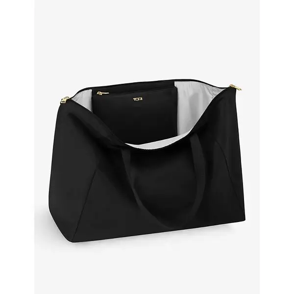 Tumi Just In Case Double-zip Nylon Tote - Black/gold