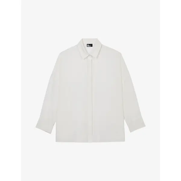 The Kooples Straight-hem Silk Shirt