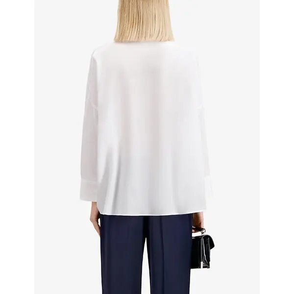 The Kooples Straight-hem Silk Shirt