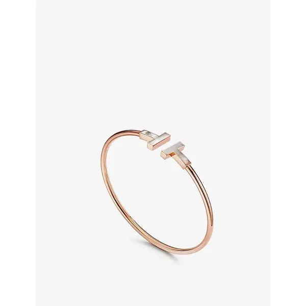 Tiffany T Mother-Of-Pearl Bangle Rose Gold Editorialist