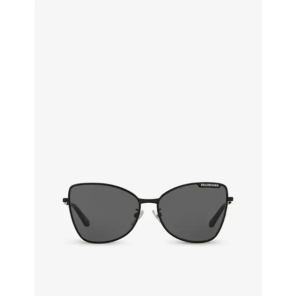 Balenciaga Bb0278s Butterfly-frame Sunglasses - Black
