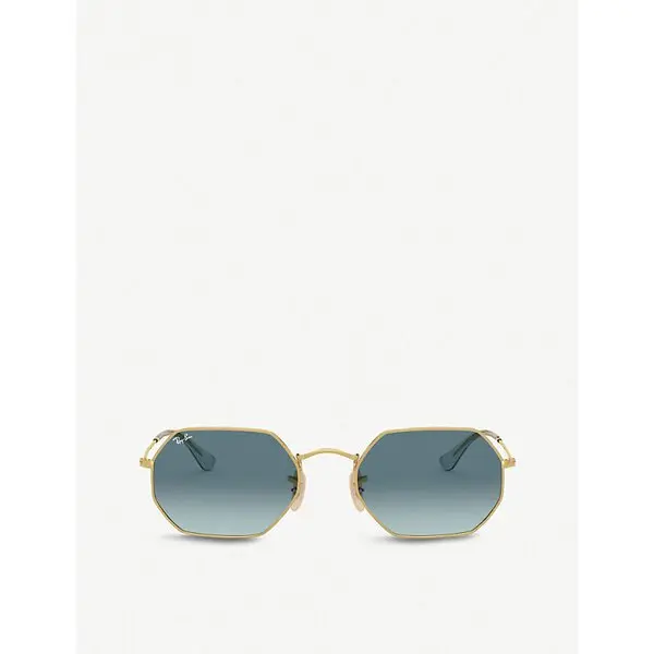 Ray-ban Octagonal-frame Sunglasses - Gold
