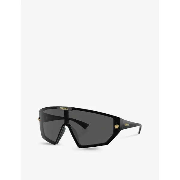 Versace Ve4461 Irregular-frame Sunglasses - Black