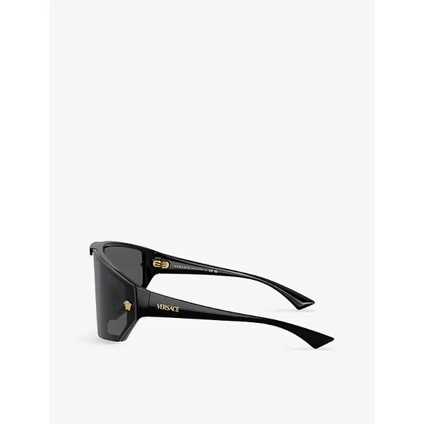 Versace Ve4461 Irregular-frame Sunglasses - Black