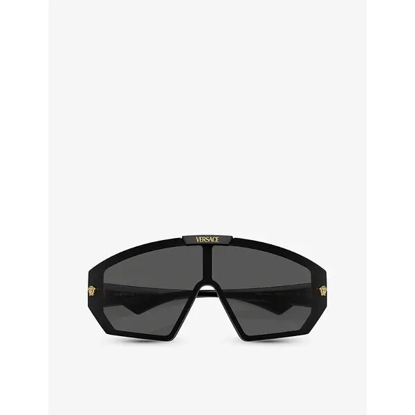 Versace Ve4461 Irregular-frame Sunglasses - Black