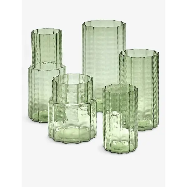 SERAX Wave Glass Vase 21cm