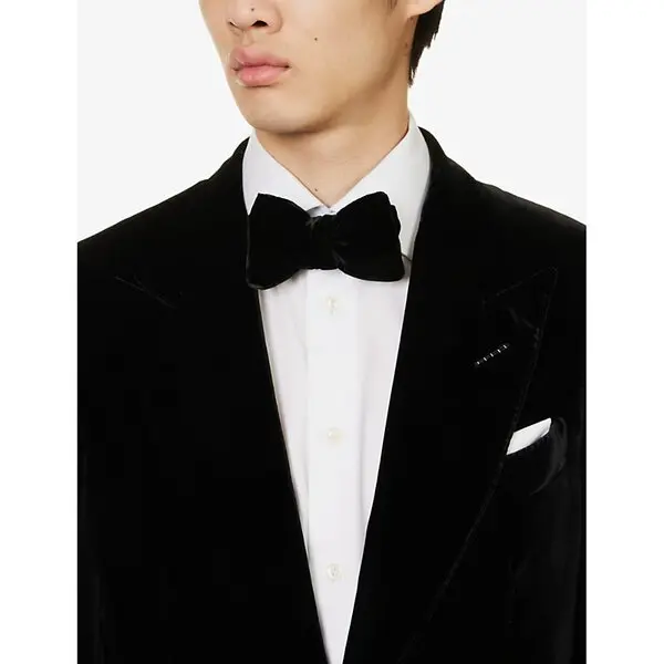 TOM FORD Shelton Notched-lapel Regular-fit Velvet Tuxedo Jacket - Black