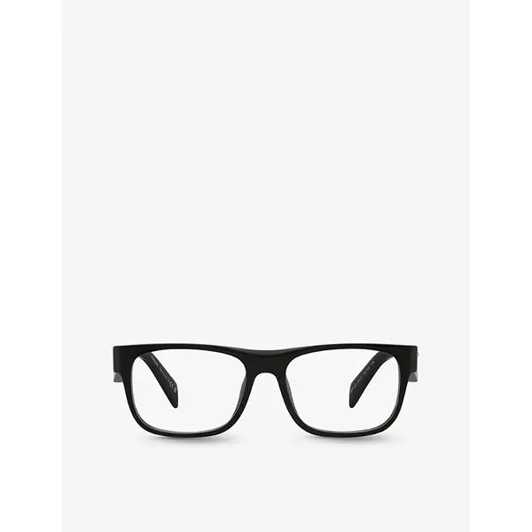 Prada Pr 22zv Pillow-frame Optical Glasses - Black