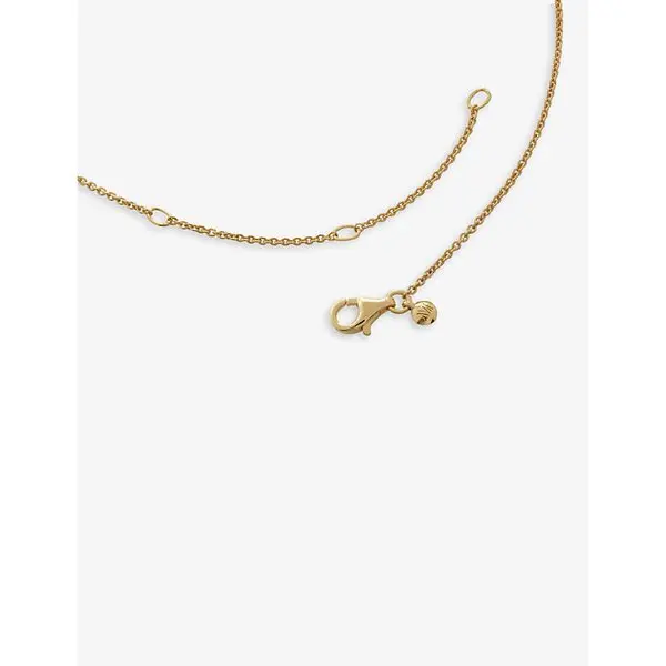 Monica Vinader 18ct -plated Vermeil Sterling-silver Id Locket Charm Necklace - Gold