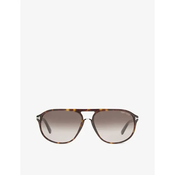 TOM FORD Jacob Aviator Sunglasses - Brown Yellow