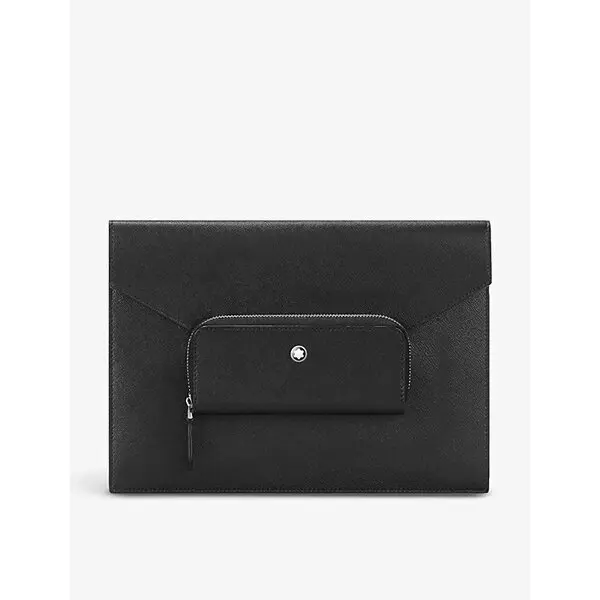 Montblanc Sartorial Grained-leather Pouch - Black