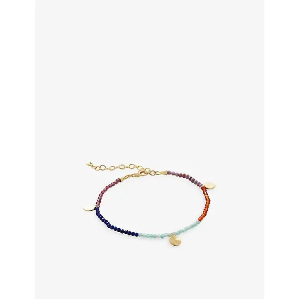 Monica Vinader Dahlia Vermeil And Gemstone Beaded Bracelet - Yellow Gold