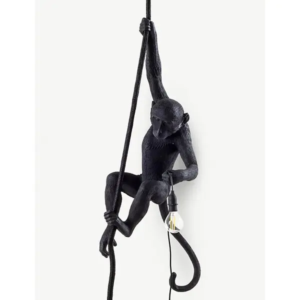 SELETTI Hanging Monkey Resin Outdoor Lamp 80cm - One-color