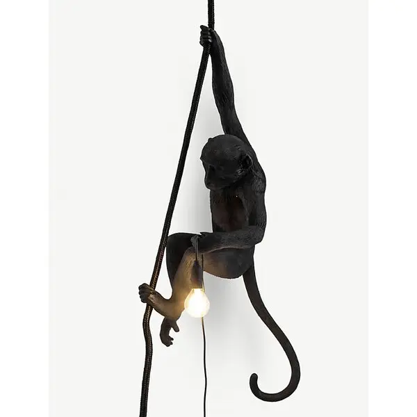 SELETTI Hanging Monkey Resin Outdoor Lamp 80cm - One-color