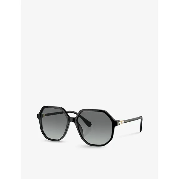 SWAROVSKI Sk6003 Irregular Sunglasses - Black