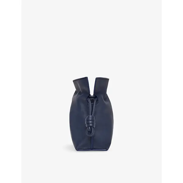 Loewe Flamenco Logo-embossed Mini Leather Bag - Abyss Blue