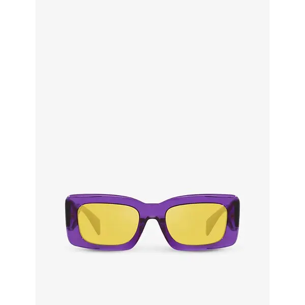 Versace Rectangle-frame Sunglasses - Purple