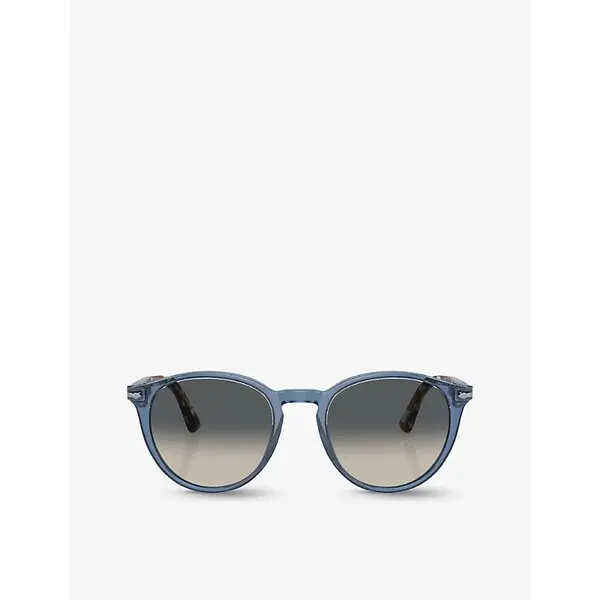 Persol Po3152s Round-frame Sunglasses - Blue