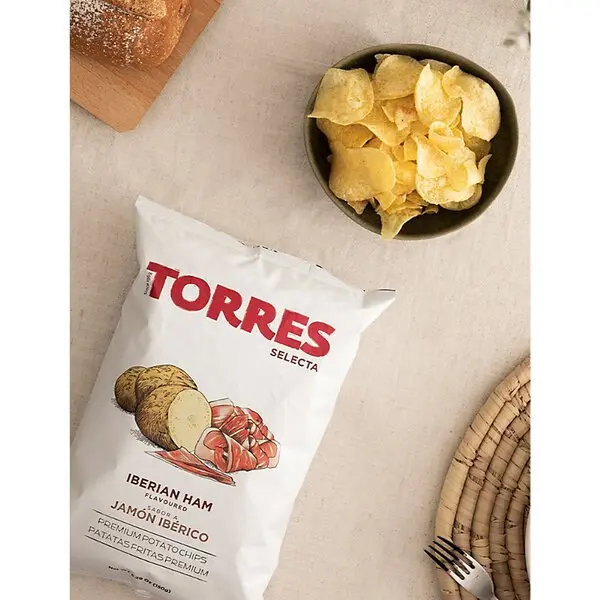 TORRES Iberian Ham Flavoured Crisps 150g