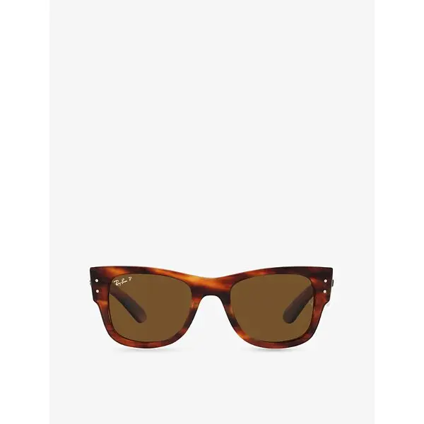Ray-ban Mega Wayfarer Square-frame Sunglasses - Brown