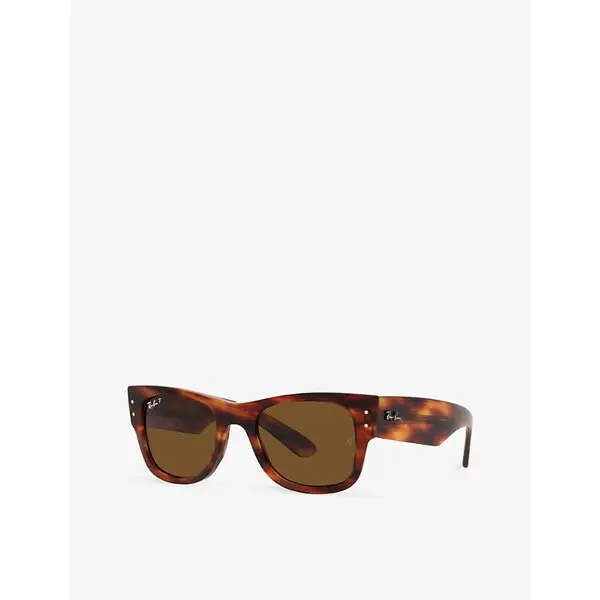 Ray-ban Mega Wayfarer Square-frame Sunglasses - Brown