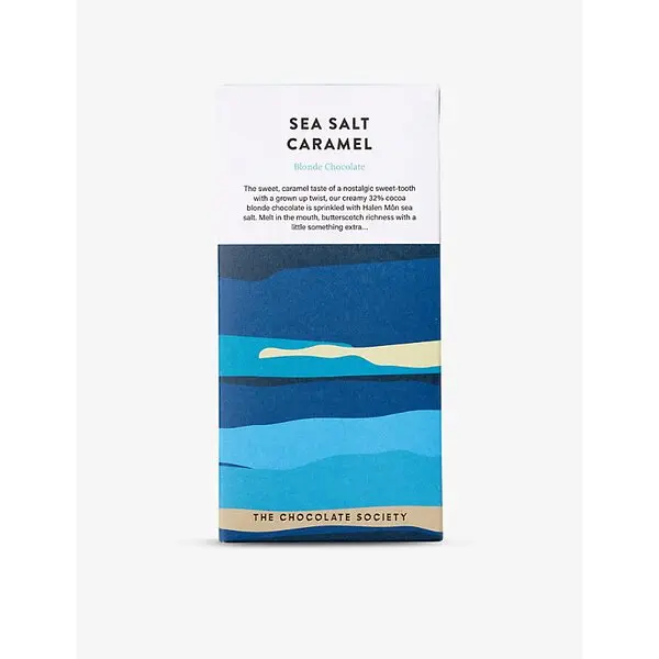 THE CHOCOLATE SOCIETY Sea Salt Caramel Blonde Chocolate 80g - One-color