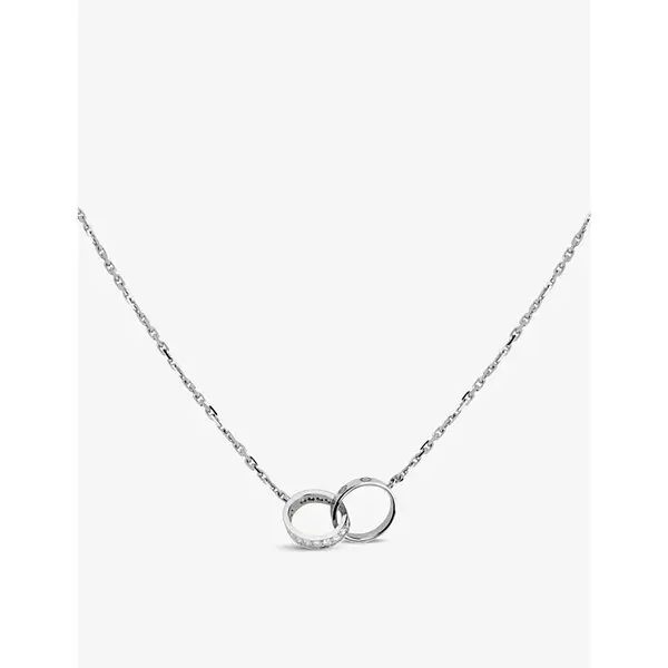 CARTIER Love 18ct White Gold Diamond Necklace - One-color
