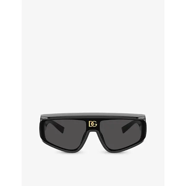 Dolce & Gabbana Dg6177 Rectangle-frame Sunglasses - Black