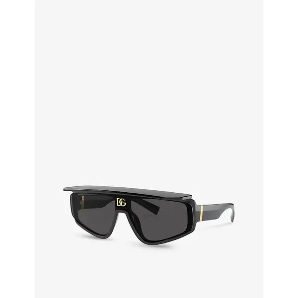 Dolce & Gabbana Dg6177 Rectangle-frame Sunglasses - Black