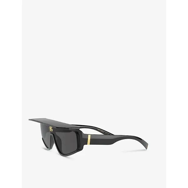 Dolce & Gabbana Dg6177 Rectangle-frame Sunglasses - Black