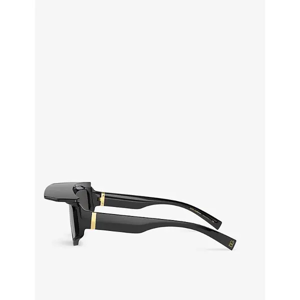 Dolce & Gabbana Dg6177 Rectangle-frame Sunglasses - Black
