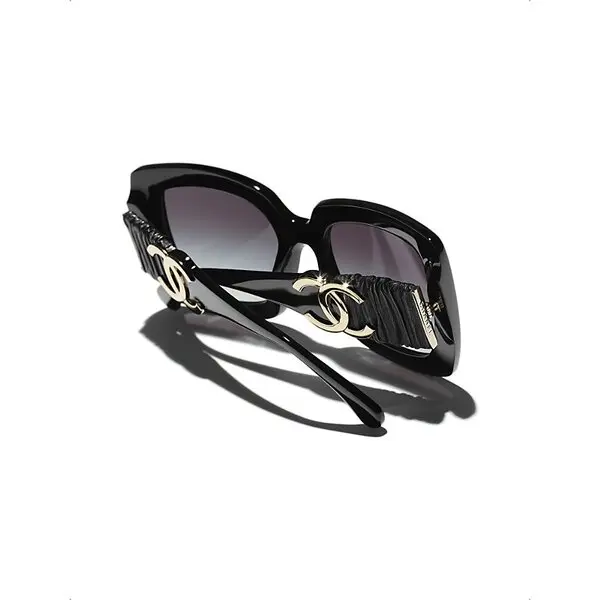 Chanel Ch5474q Square Sunglasses - Black | Editorialist