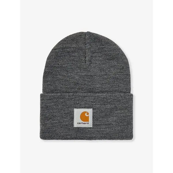 Carhartt Work In Progress Acrylic Knitted Beanie Hat - Dark Grey Heather