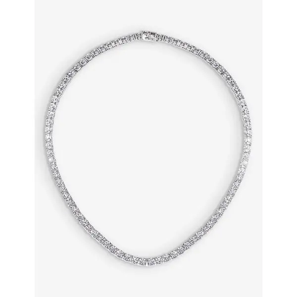 CARAT* LONDON Taryn Cubic Zirconia Necklace - Silver