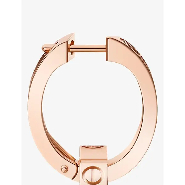 Cartier Love 18ct Hoop Earrings - Rose Gold